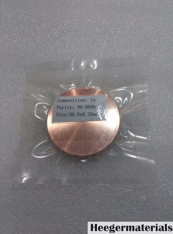 Copper (Cu) Sputtering Target - Heeger Materials Inc